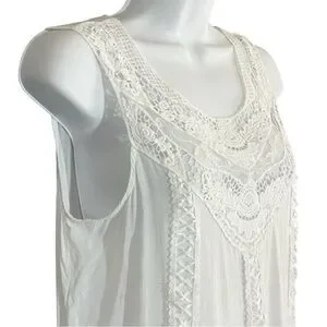 Forgotten Grace | Tops | Forgotten Grace White Crochet Lace Boho ...